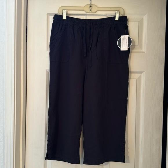 Karen Scott | Pants & Jumpsuits | Karen Scott Black Elastic Waist ...